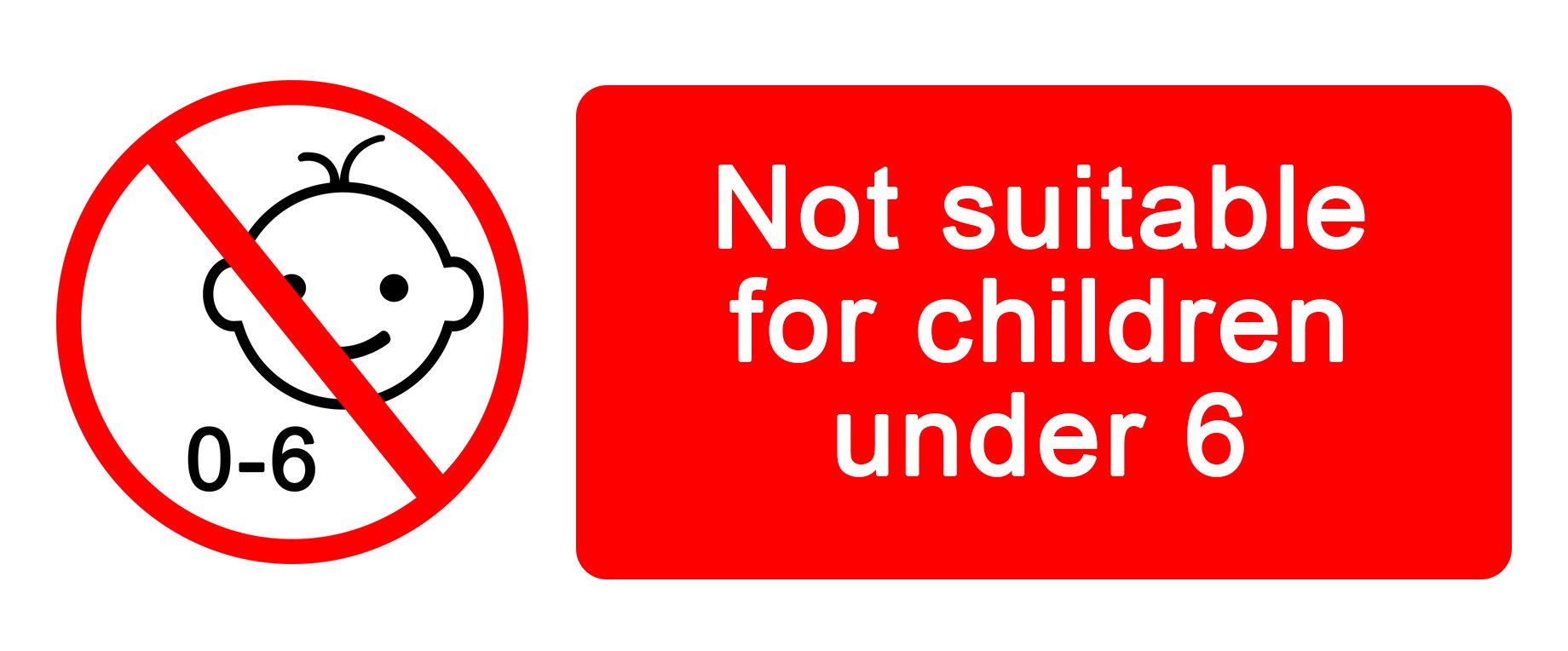 Not Suitable For Children Warning