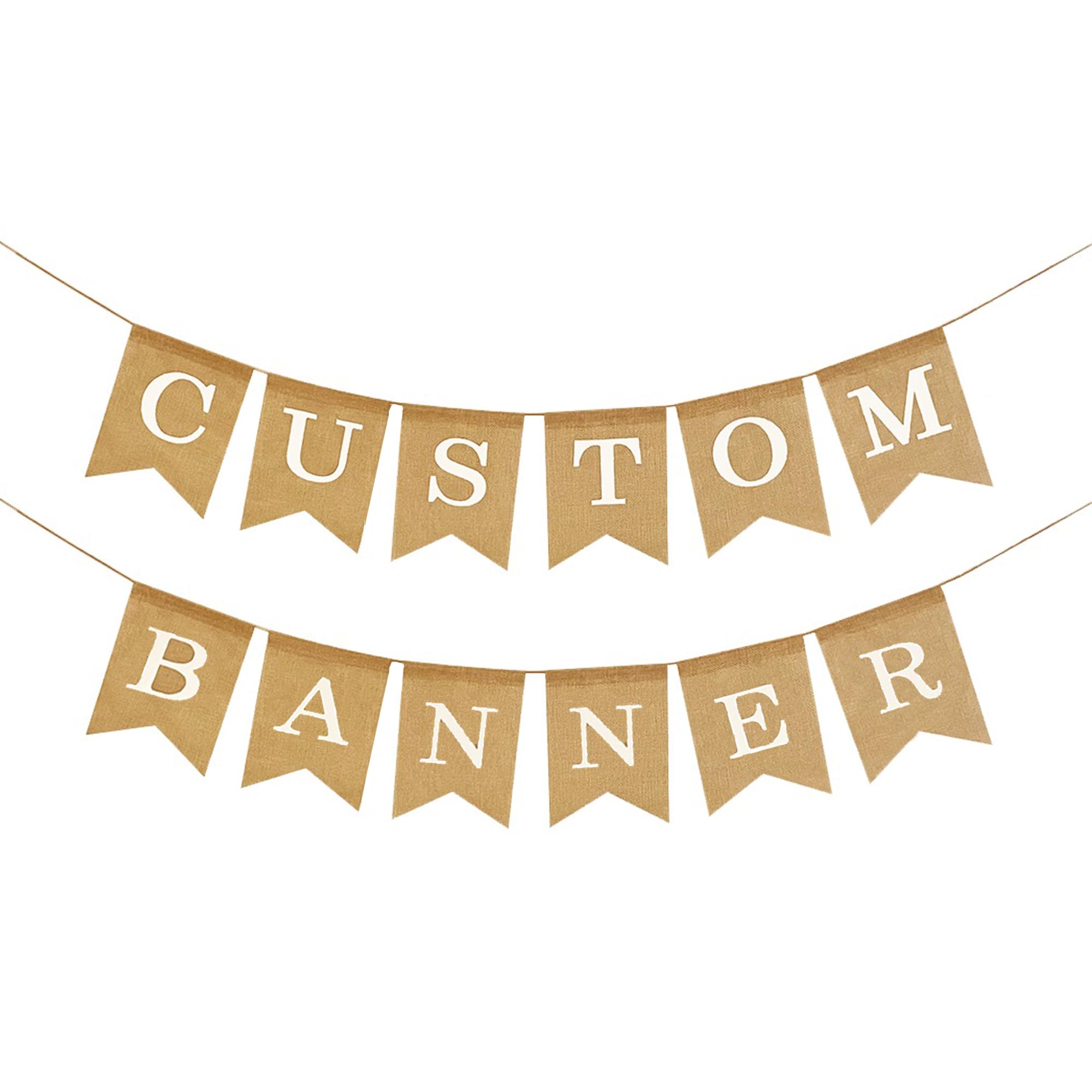 Amazon.com: Custom Personalized Banner, Made to Order, Your Text Here ...