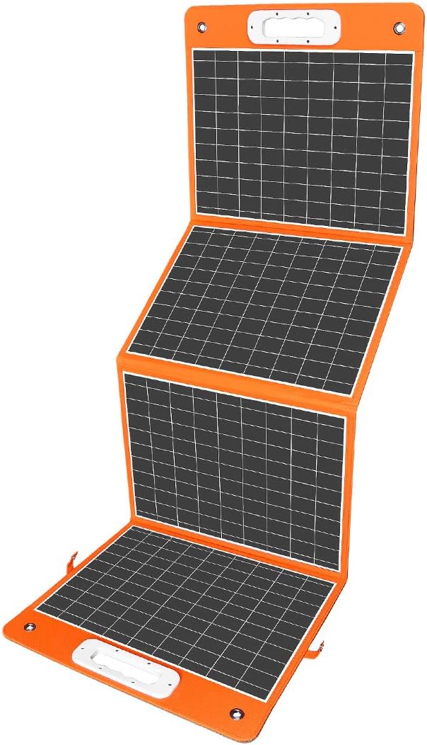 Amazon.com : Flashfish 100W 18v Foldable Solar Panel, High-Efficiency ...
