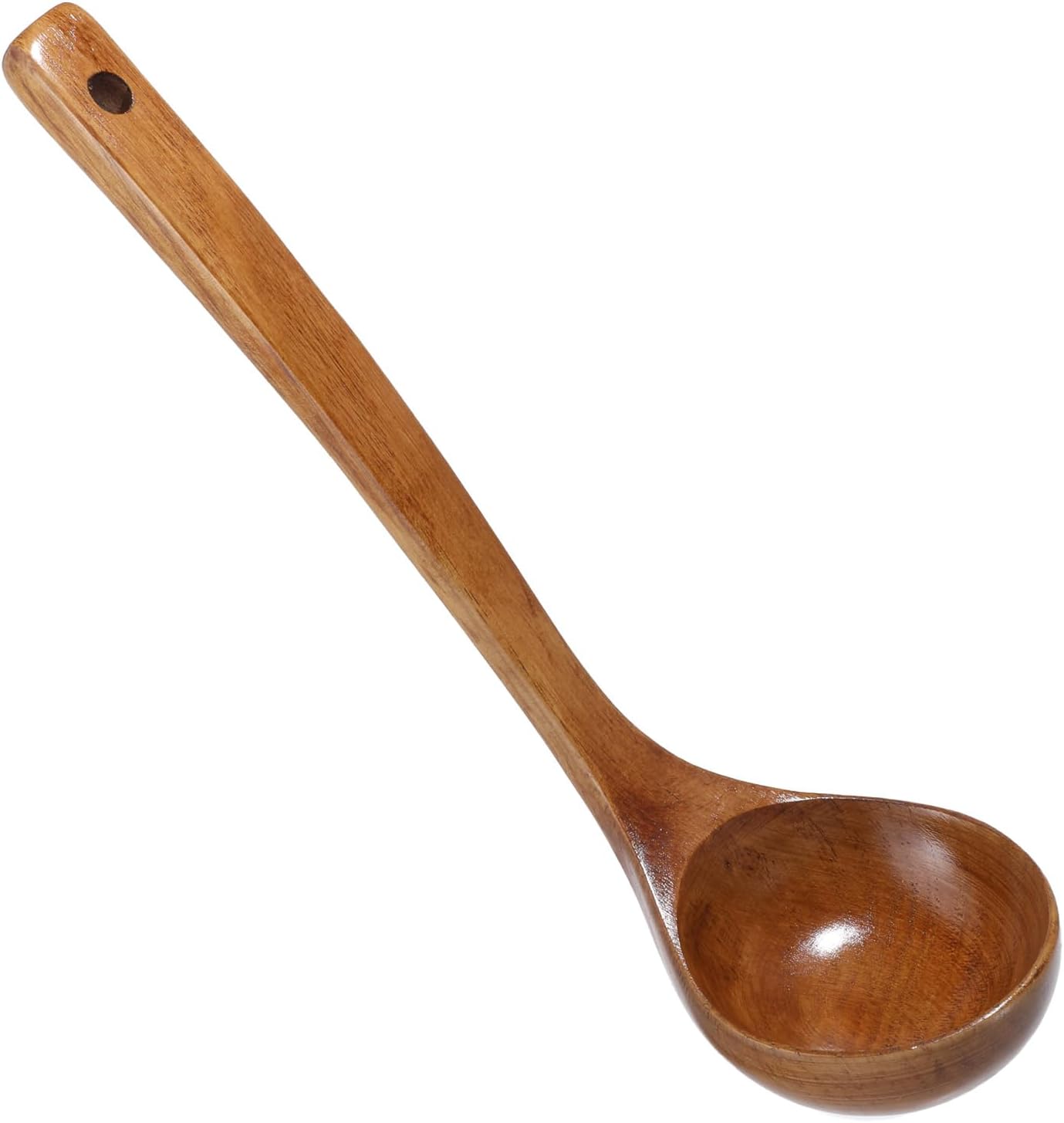 Amazon.com: Wooden Ladle, 11" Long Handle Soup Ladle Spoon Large ...