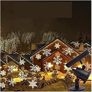 Amazon.com: SMLLDFC LED Outdoor Snowflake Light, Outdoor Waterproof Led ...