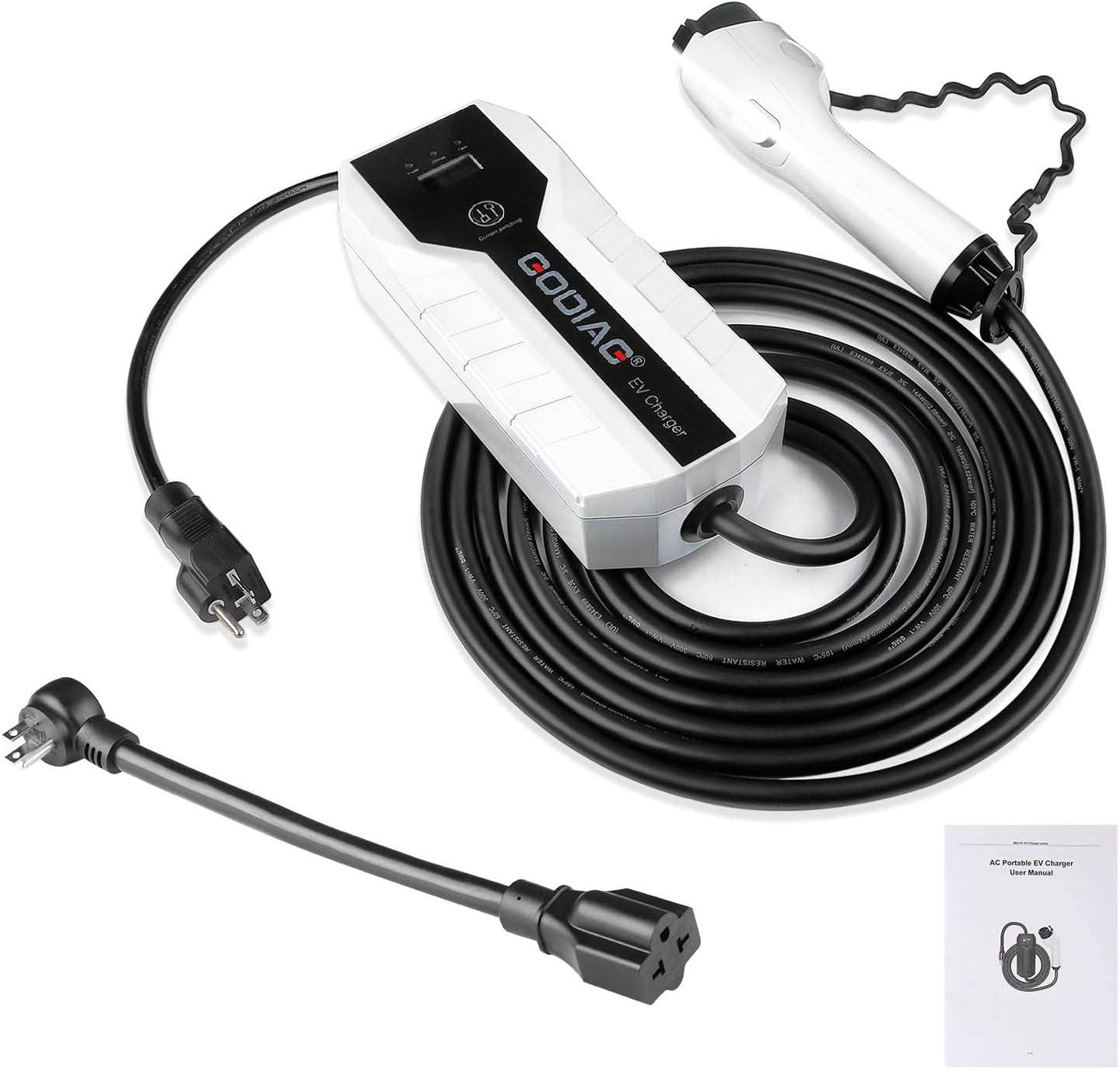 Amazon.com: GODIAG EV101 Portable EV Charger Level 1 Level 2, 8/10/13 ...