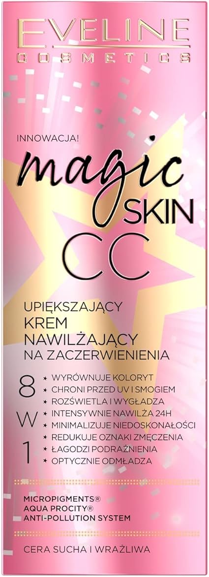 Eveline Cosmetics Magic Skin Cc Crème Visage Hydratante 8 En 1, 50 ml ...