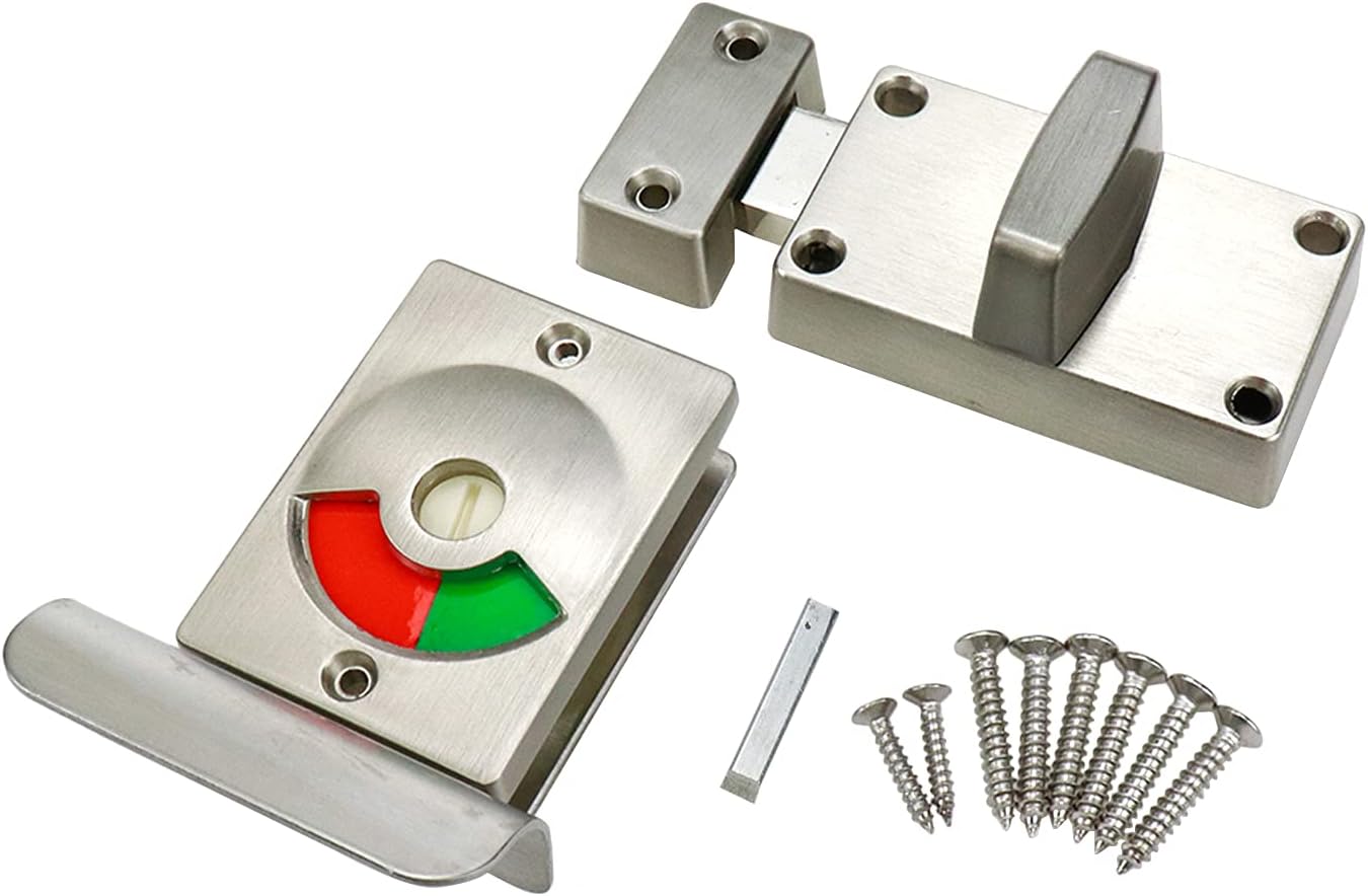 Indicator Door Lock Bathroom Restroom Toilet Bolt Door Lock with Vacant ...