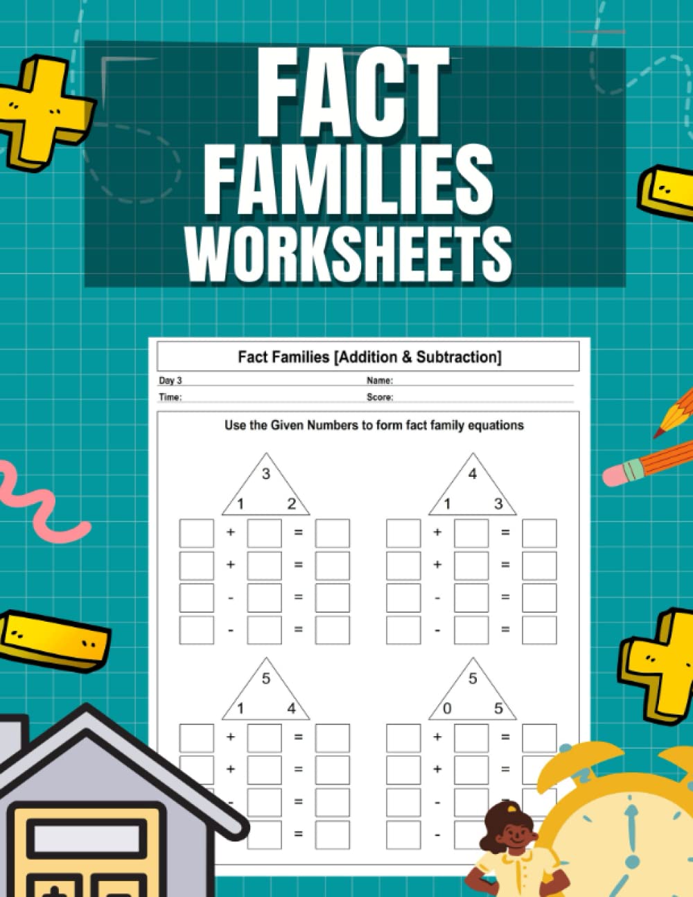 Fact Families Worksheets For Kindergarten Fact Family Worksheets