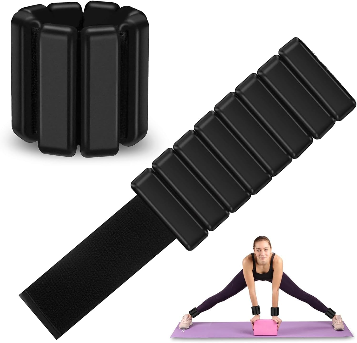 DMG TECH Wrist Weights, 2 Pack Adjustable Wearable Wrist and Ankle ...