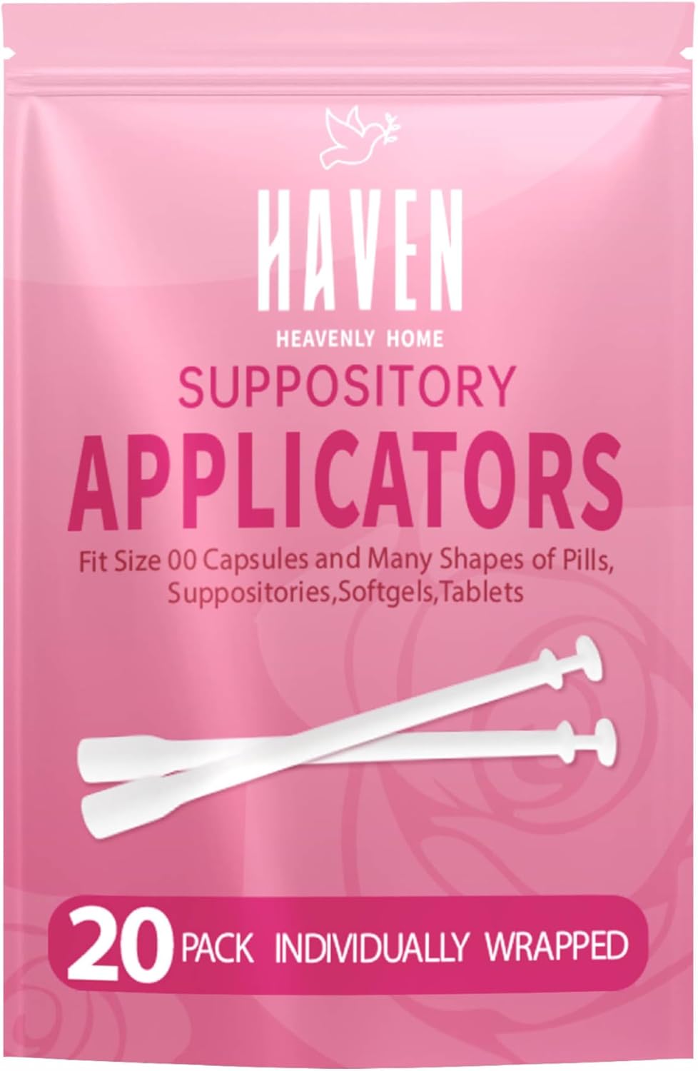 Haven Suppository Applicators - Individually Wrapped For Pills, Tablets ...