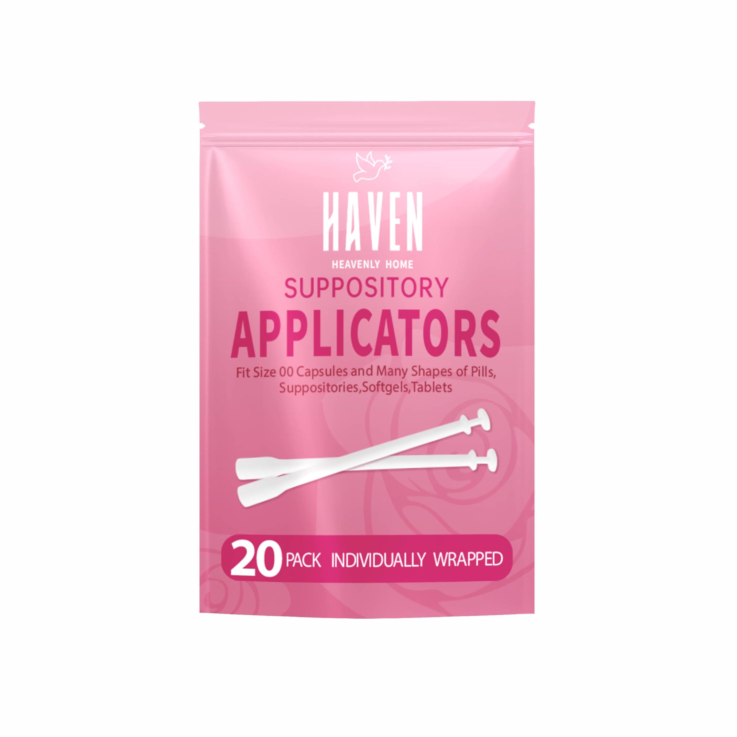 Haven Suppository Applicators - Individually Wrapped For Pills, Tablets ...