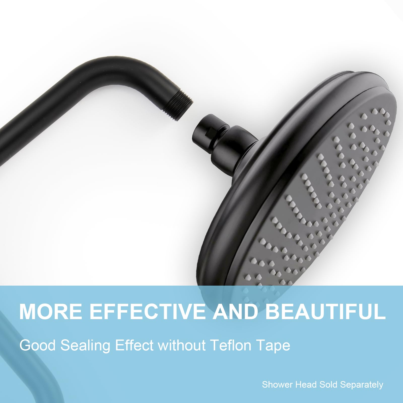 Snapklik.com : OFFO Shower Head Extension Arm 13 Inch, S Shaped High ...