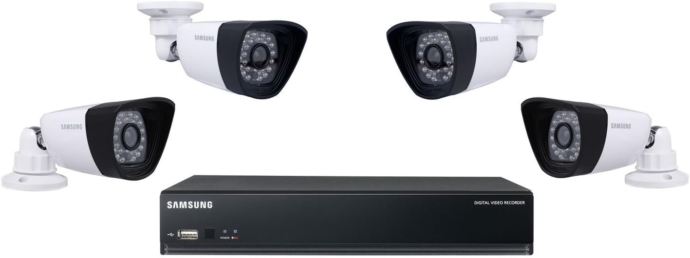 Samsung SDS-P3040 All-in-One Security Kit 4 Channel DVR Security System ...