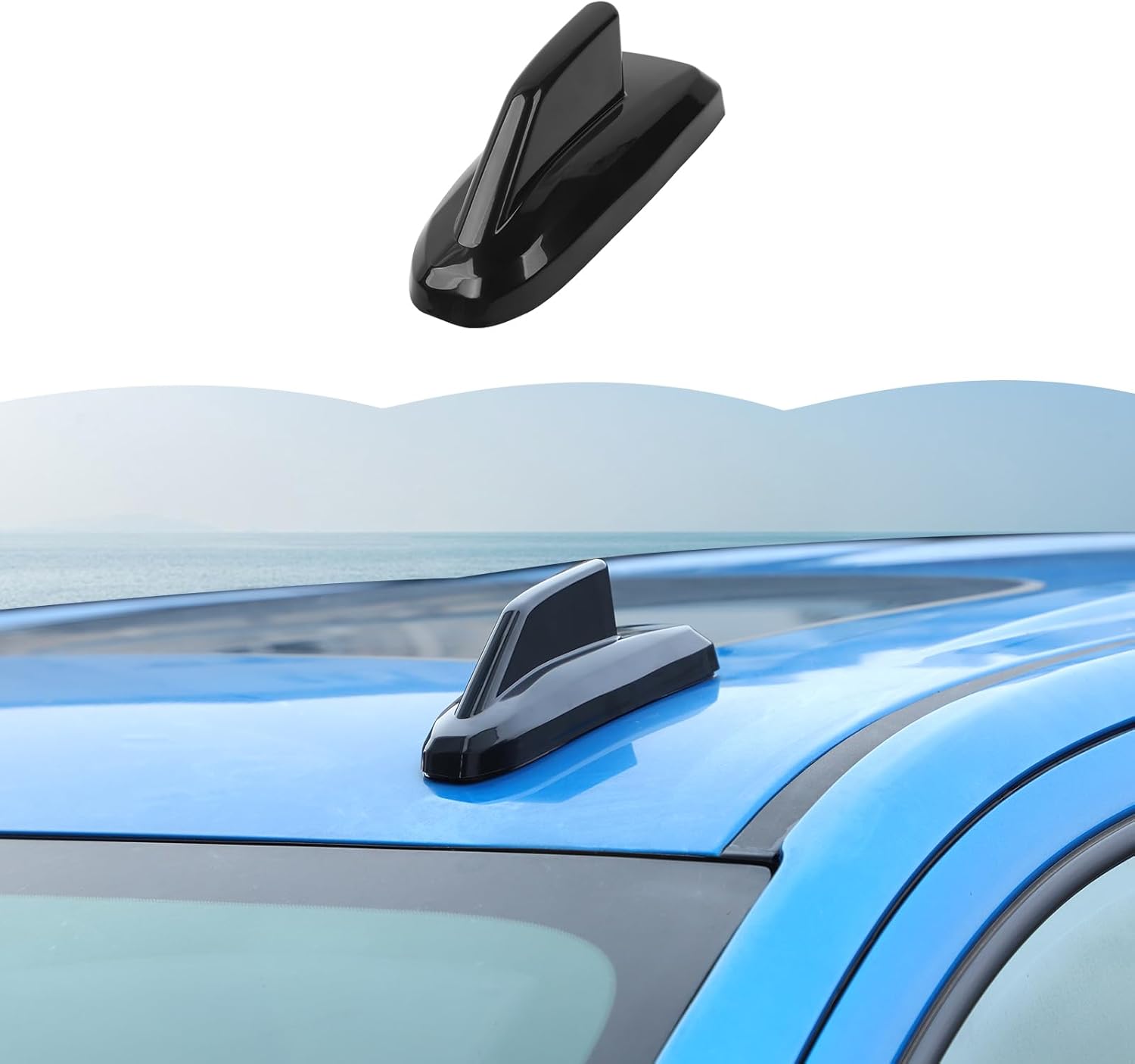 Amazon.com: RT-TCZ Roof Antenna Cover Trim Decoration Exterior ...