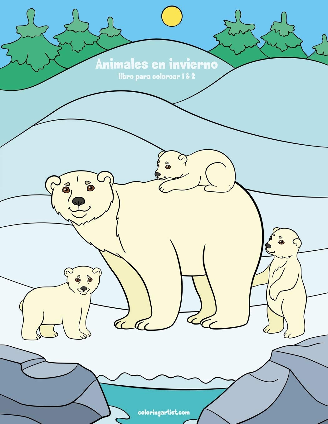 Página Para Colorear De Animales De Invierno Dibujo Para Colorear De