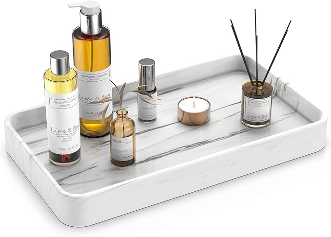 Amazon.com: Gurygo 10" Vanity Tray for Bathroom - Hand Towel Tray ...