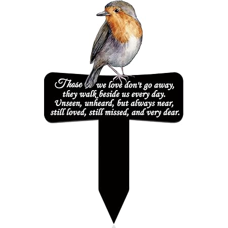 Amazon.com: Timgle Robin Memorial Gift Christmas Robin Decoration Grave ...