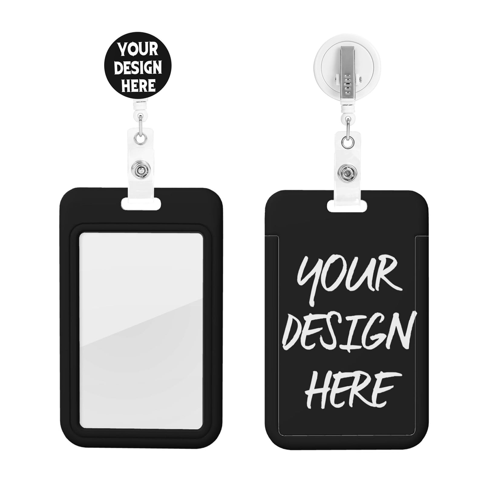 Make Your Own Badge Holders Custom Logo Tradeshow Badge Holder
