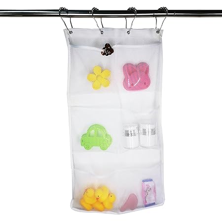 Amazon.com: KIMBORA Mesh Shower Organizer Hanging Bathroom Caddy 8 ...