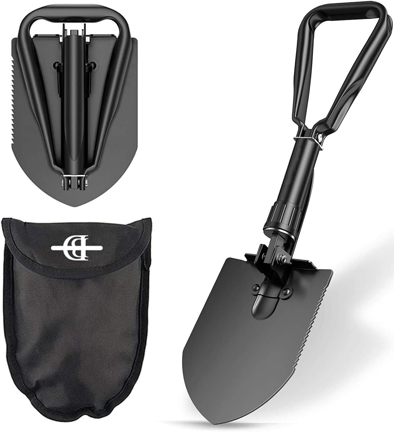 Amazon.com : Military Small Folding Camping Shovel, Mini Compact ...