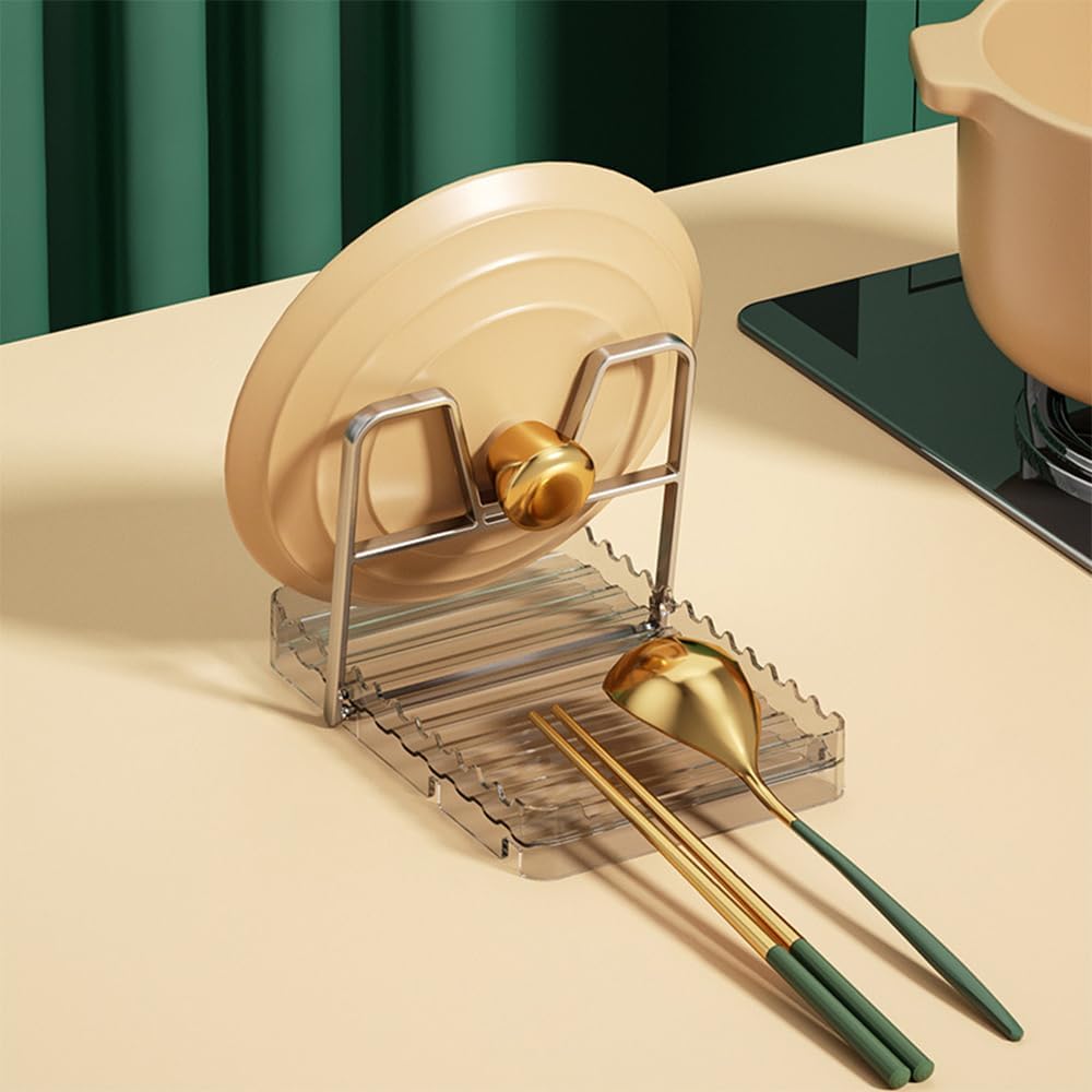 STARRY G Kitchen Utensil Rest with Drip Pad, Cooking Spoon Rest with ...