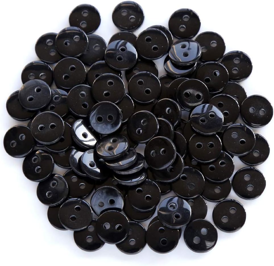 Amazon.com: GANSSIA 11/32 Inch (9mm) Very Small Button Tiny Size Sewing ...