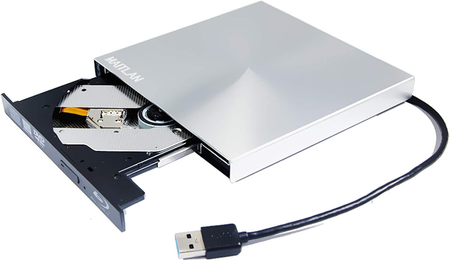 Amazon.com: External Blu-ray Burner Region Free Portable DVD Player ...