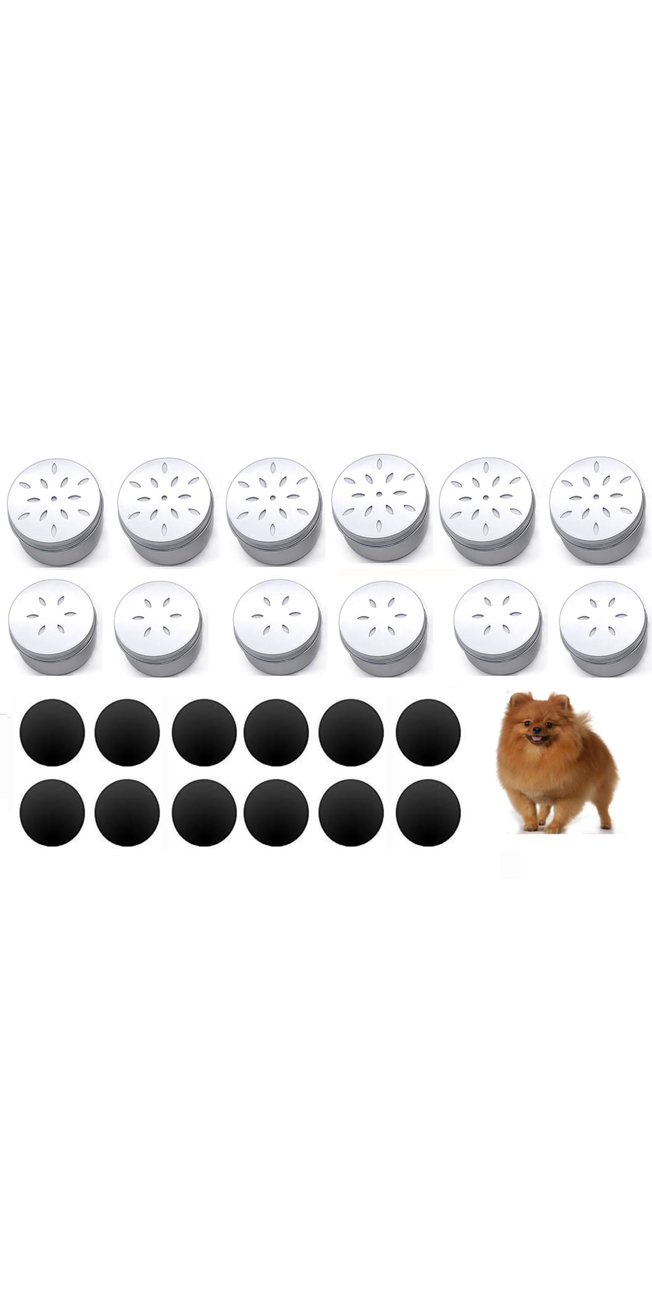 Amazon.com : 12 Pack Dog Nose Metal Container with 12 Magnetic Dog ...
