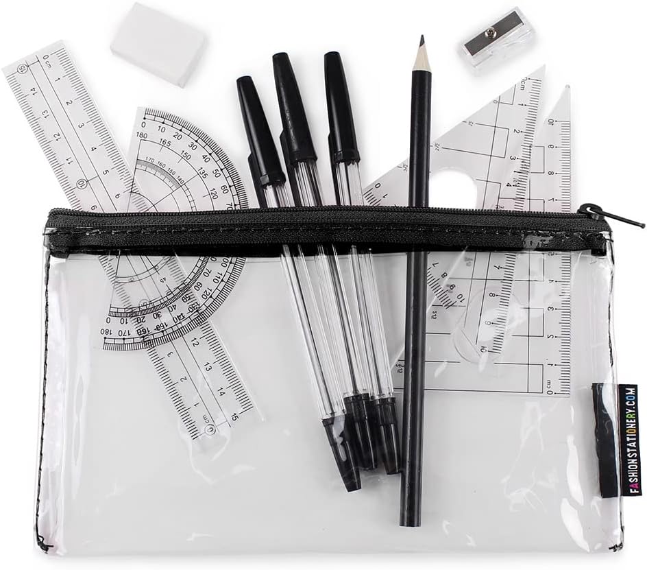 Fashion Stationery Math Set Kids Protractor School Supplies GCSE ...