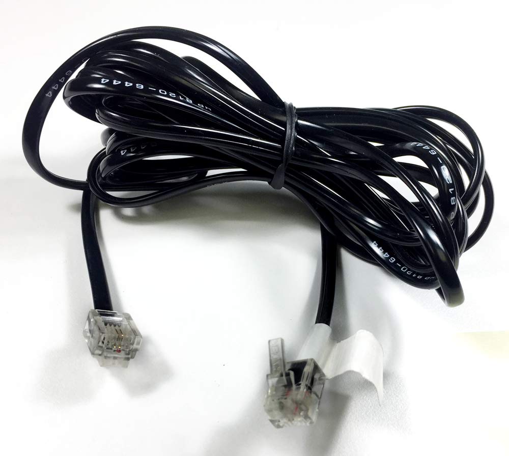Amazon.com: 10 Foot Black RJ11 Telephone Cable 2 4P2C (A15B) : Electronics