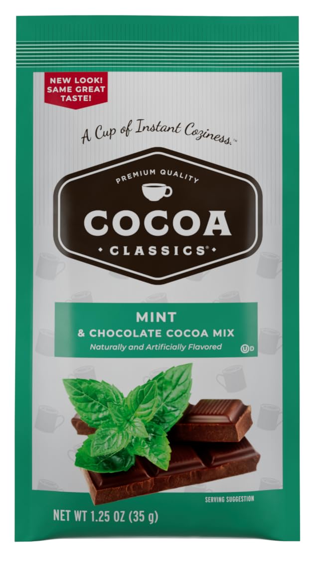 Amazon.com : Cocoa Classics Mint Cocoa Mix | Hot Chocolate | Made with ...