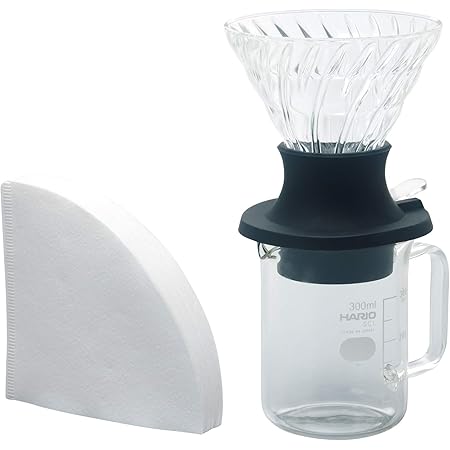 Amazon.com: Hario V60 Pour Over Starter Set with Dripper, Glass Server ...