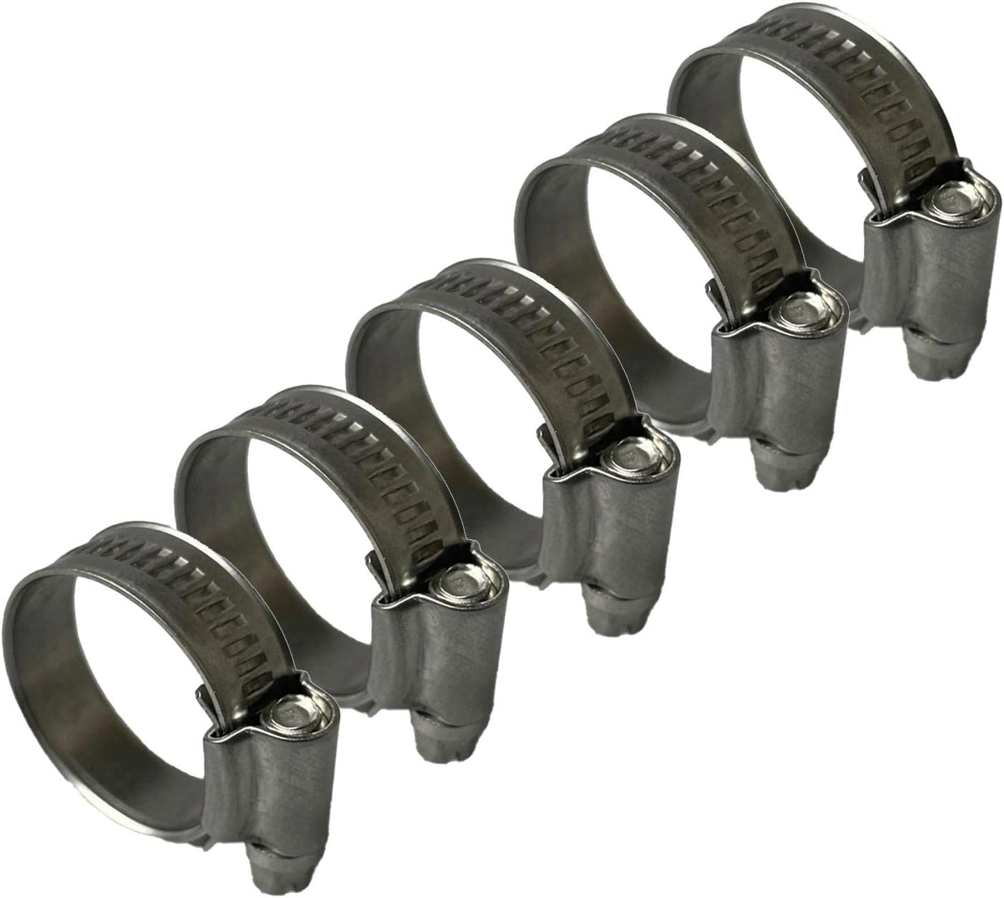 W4 Stainless Steel British Type Hose Clamp 50-70mm x2 : Amazon.co.uk ...