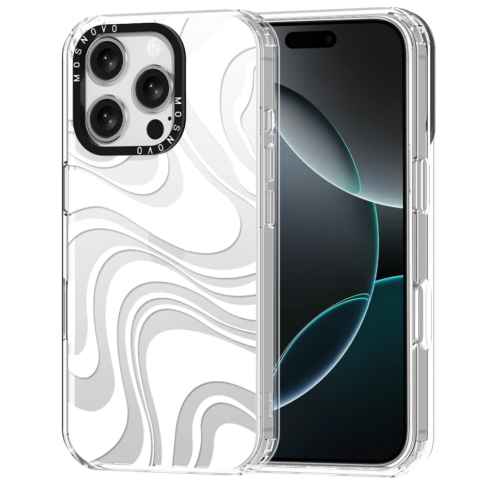 Amazon.com: MOSNOVO Case for iPhone 16 Pro, [Buffertech 6.6ft Military-Grade Drop Protection ...