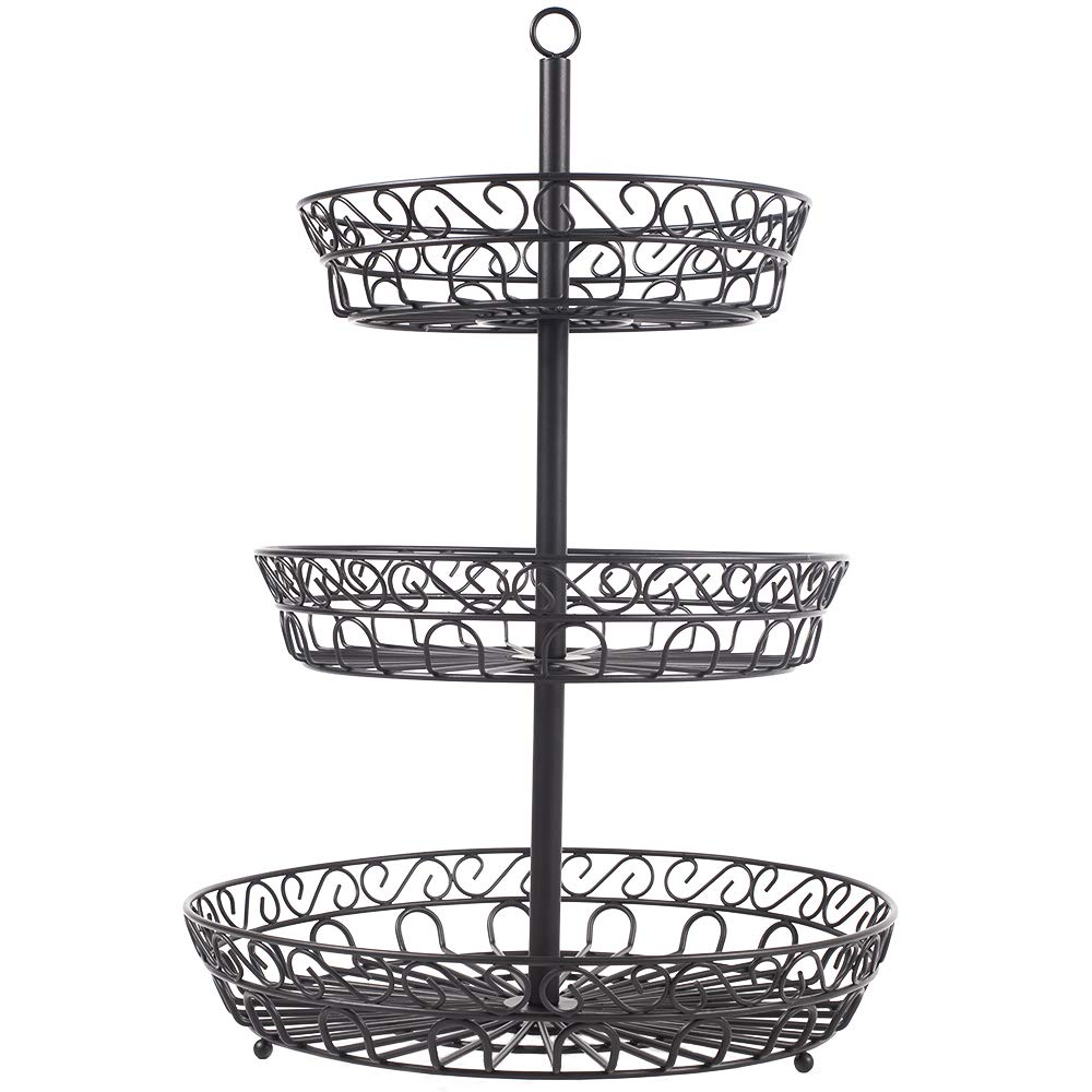 Buy ESPADA 3 Tier Fruit – Countertop Metal Fruit Stand Keeps Fruit and ...