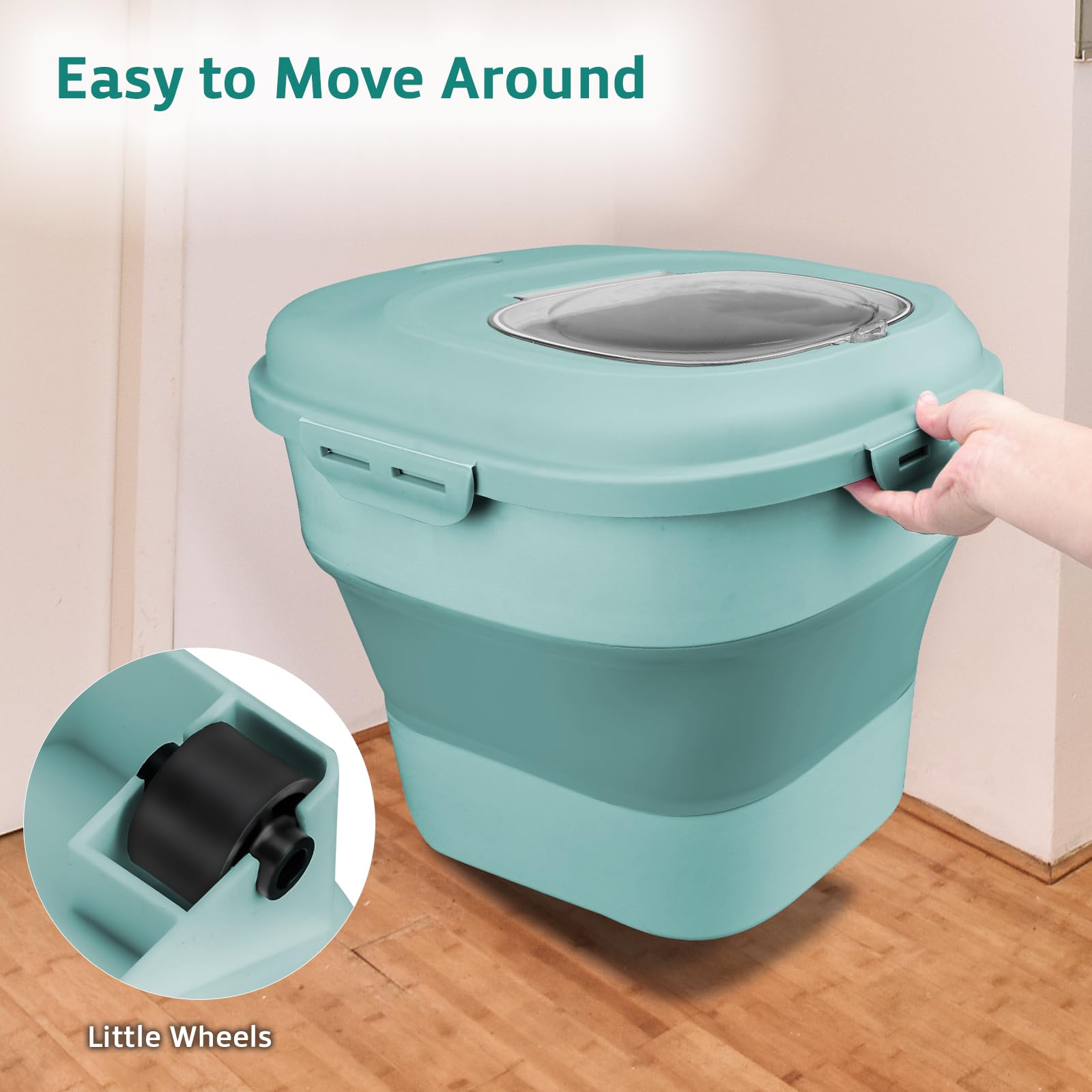 Snapklik.com : Komzon Rice Storage Bin Cereal Containers, 13-50lb ...