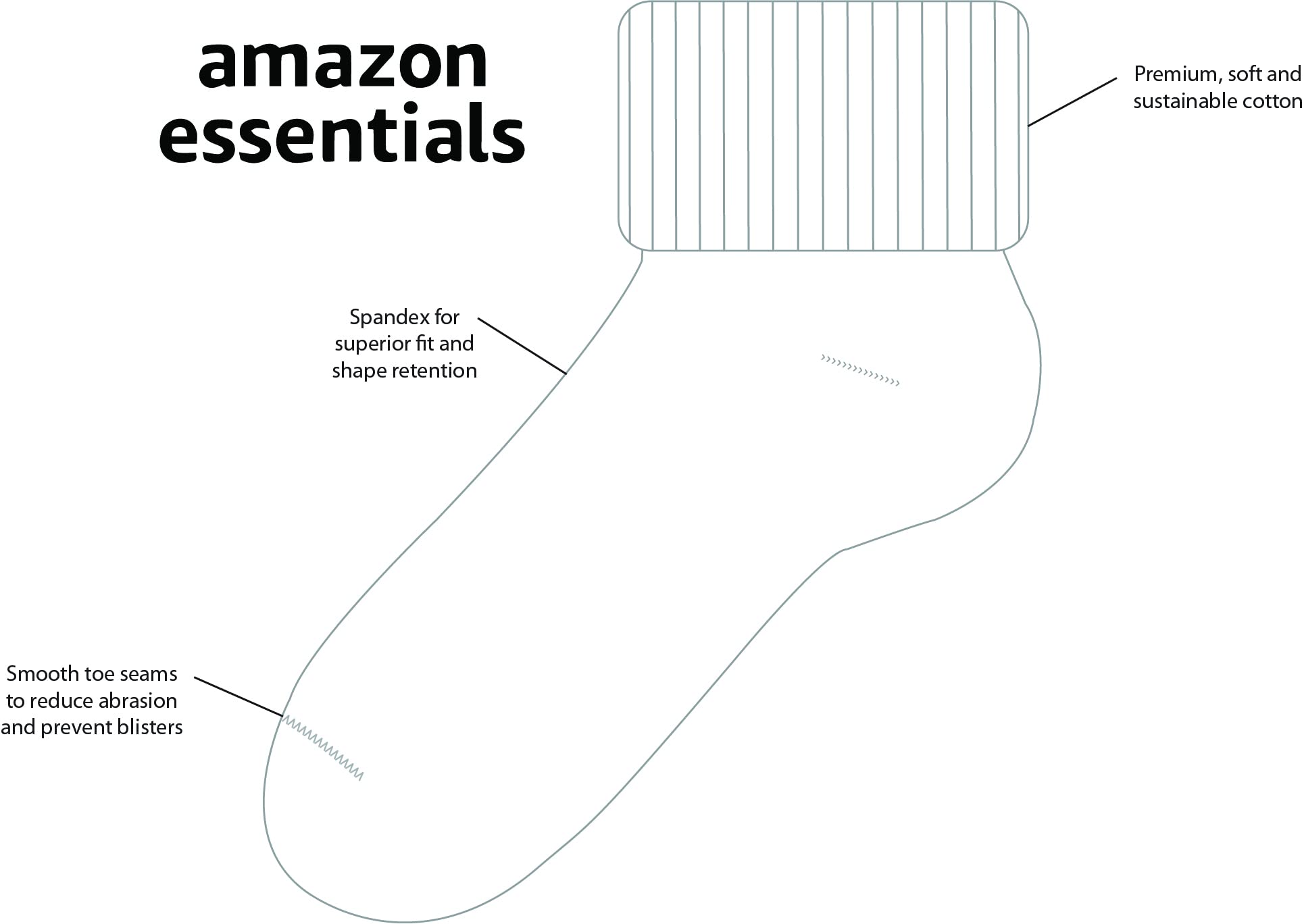 Snapklik.com : Essentials Girls Cotton Uniform Turn Cuff Sock