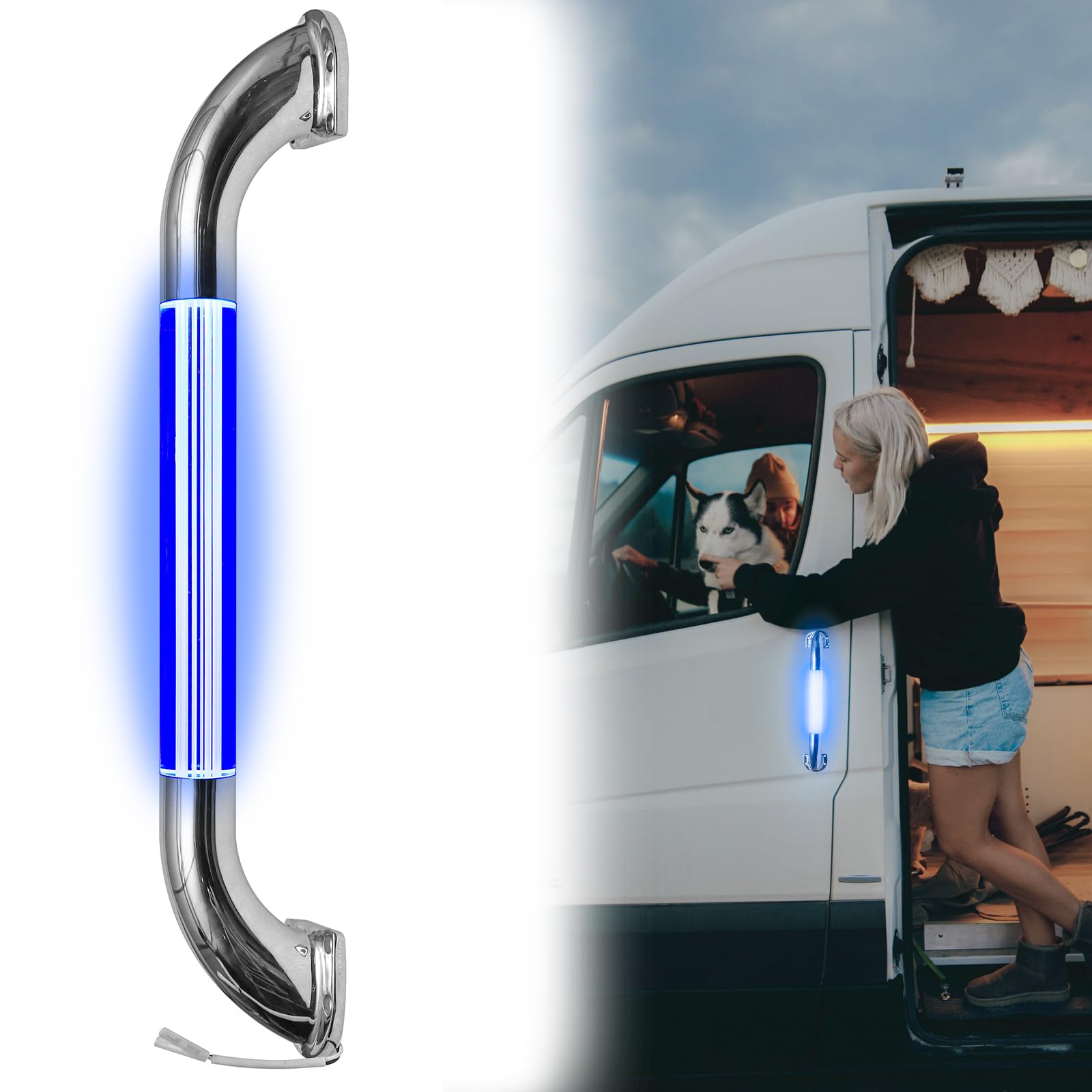 Amazon.com: HWHongRV LED RV Handrail, Lighted Assist Handle Rv Door ...