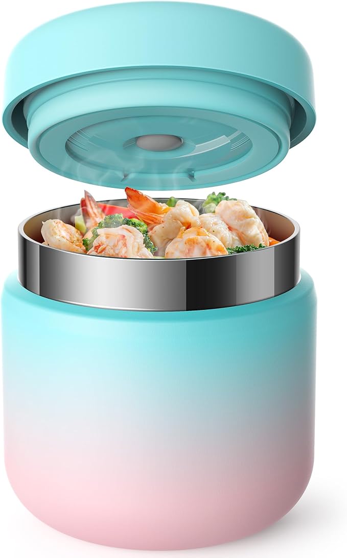 Vacuum Insulated Food Jar, Wide Mouth Insulated Lunch Containers for ...