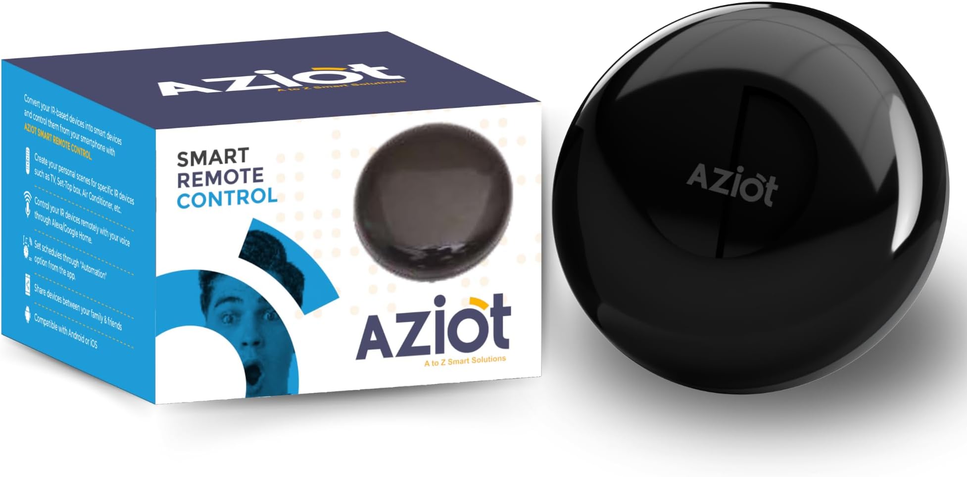 AZIOT IR Blaster, Universal Smart Remote for AC, TV, Set-Top Box & All ...