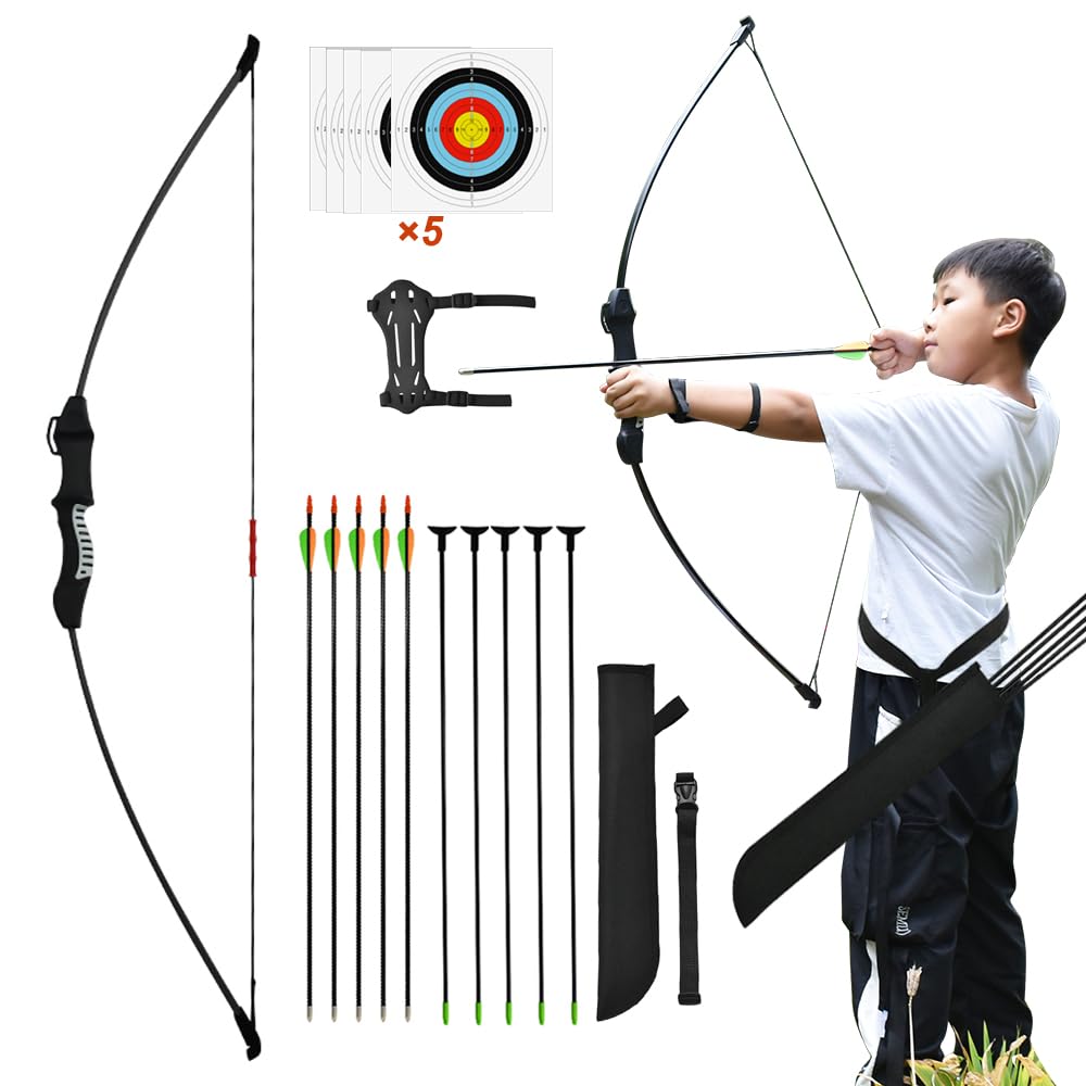 Amazon.com : Runzkzy Bow and Arrow for Teens Beginner Archery Set for ...