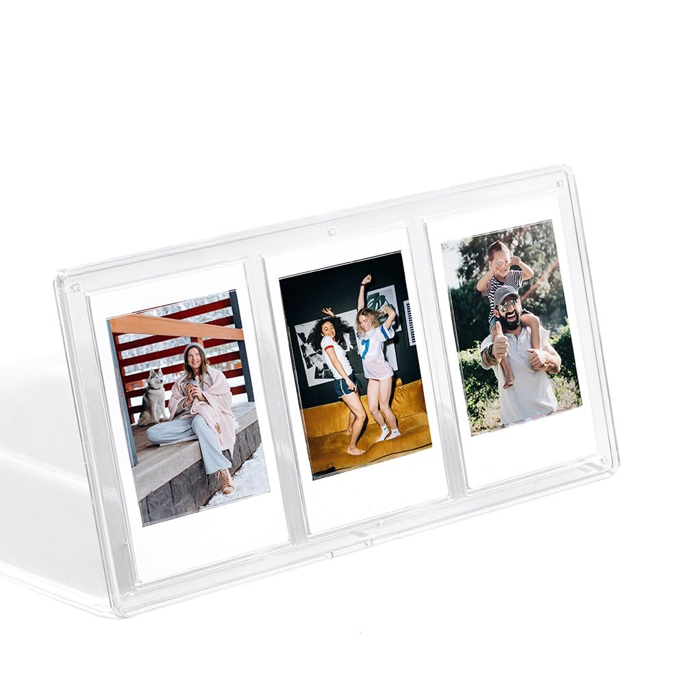Amazon.com - A Transparent Triple Photo Frame for three INSTAX mini ...