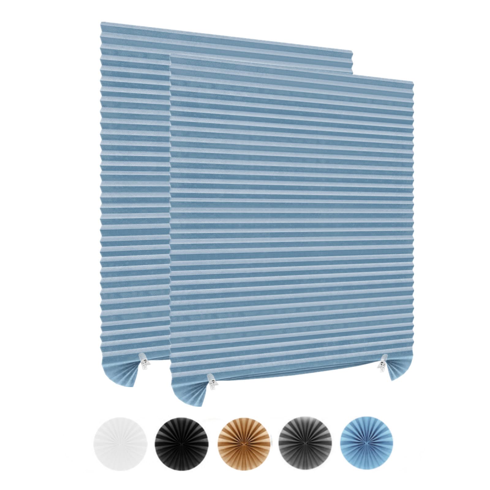 Amazon.com: Window Blinds Cordless No Drill Cut to Size Clip On Stick ...