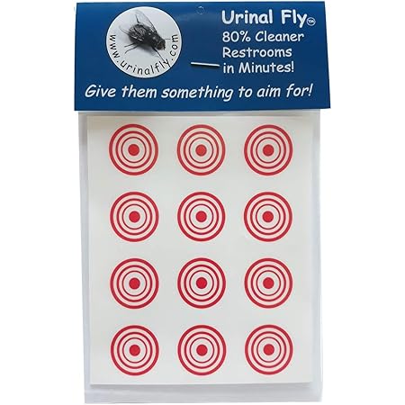 Amazon.com: Urinal Fly Toilet Stickers, 12 Pack, Red Bullseye Target ...
