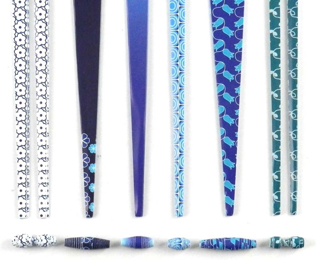 Amazon.com: Beading Strips- Cool Blue Theme - Round Beads- DIY for ...