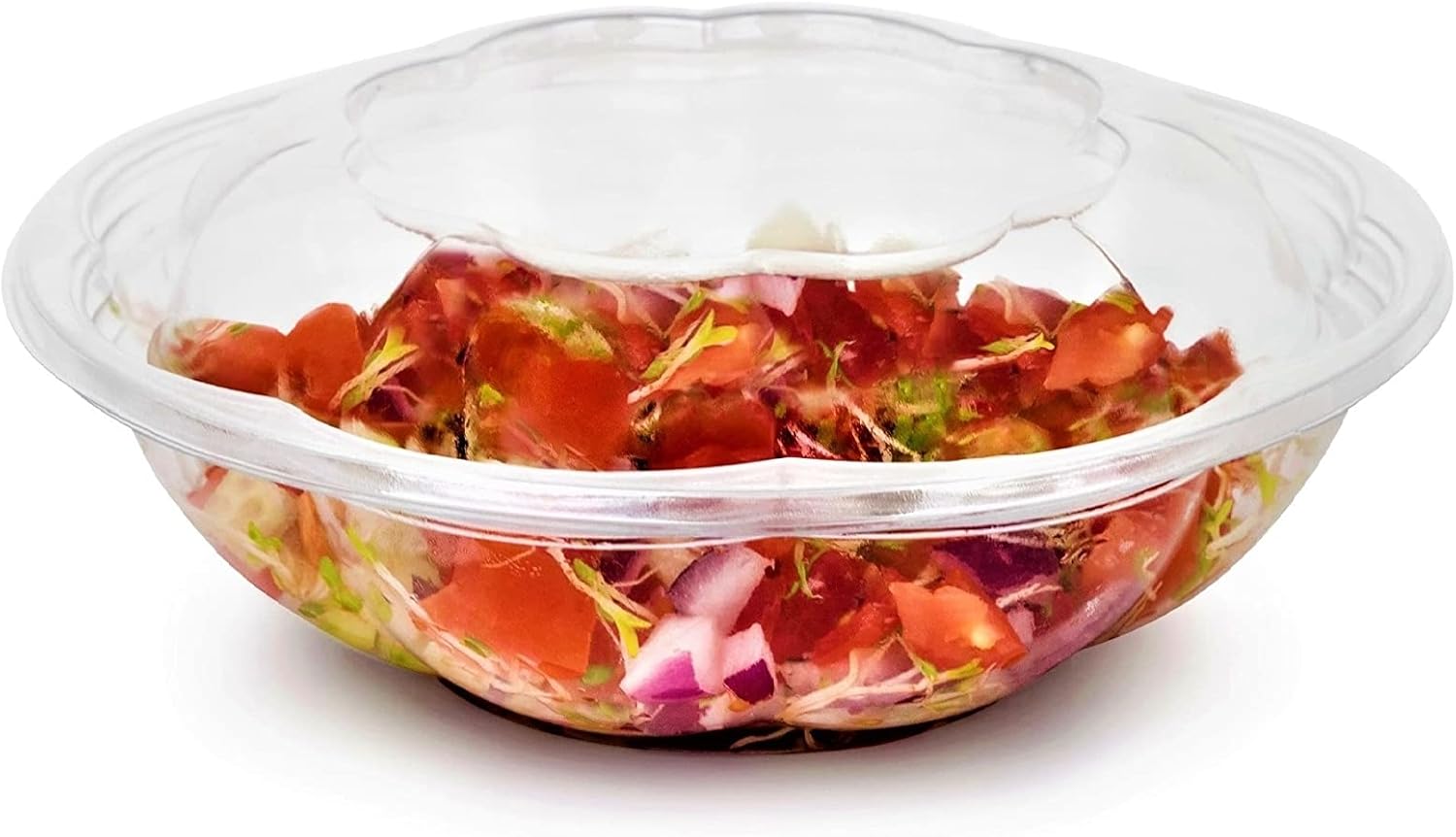 Amazon.com | Green Direct 18 oz. Salad Containers with Lids - Pack of ...