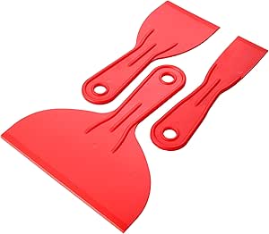 rurufuy 3 Pcs Putty Scrapers Set,Flexible Plastic Paint Scraper Tool ...