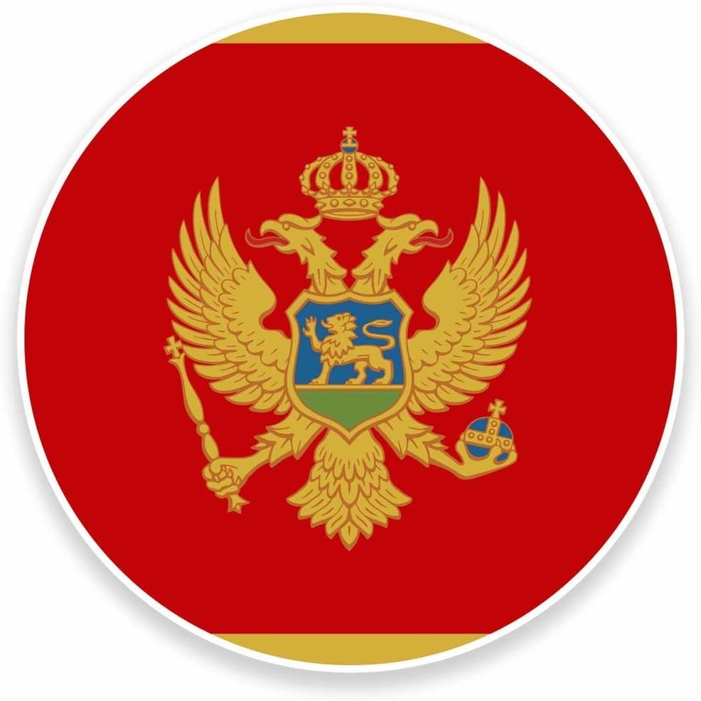 Amazon.com: 2 x 15cm/150mm Montenegro Vinyl SELF ADHESIVE STICKER Decal ...
