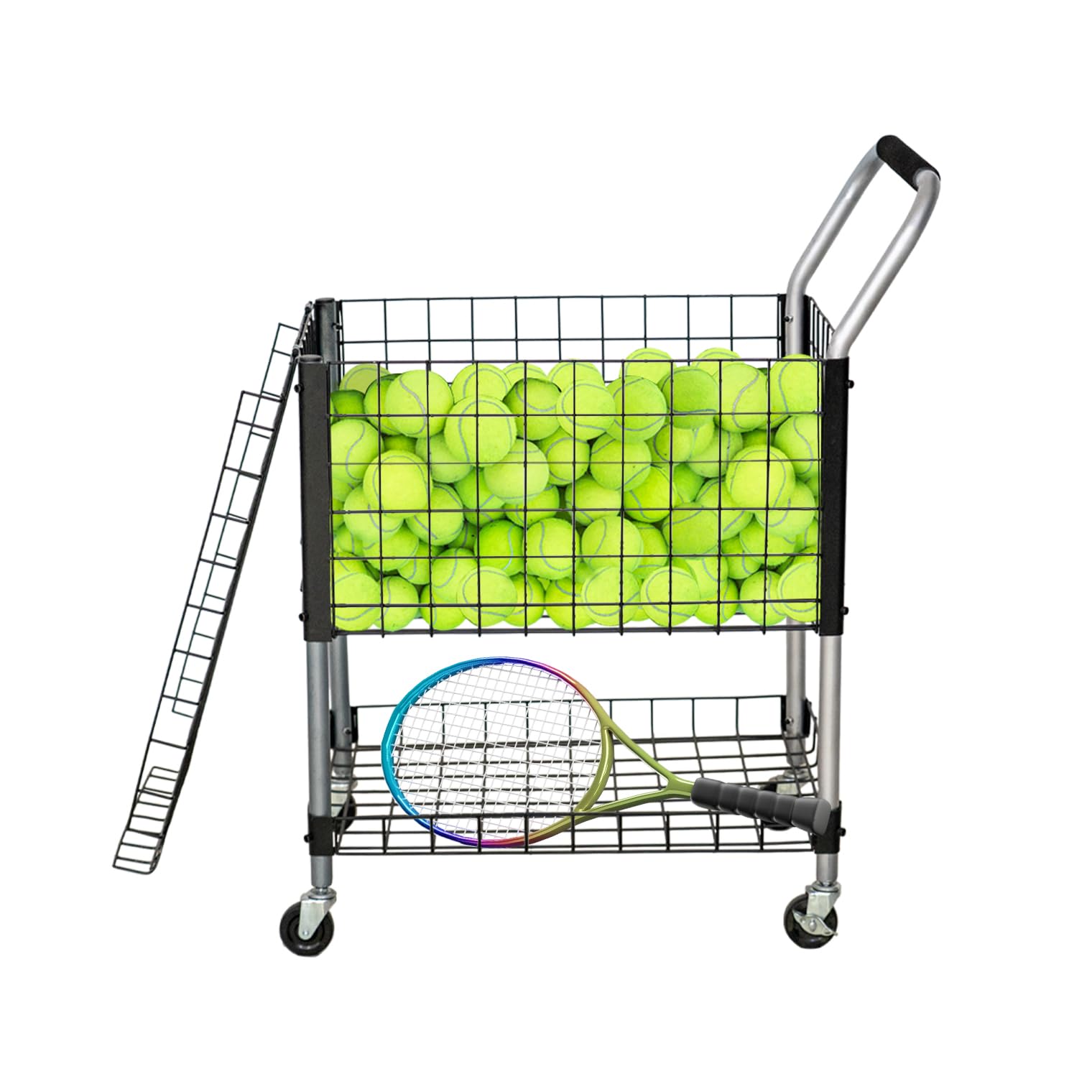 Amazon.com : Reykilor Sports Tennis Teaching Cart and Travel Carts with ...