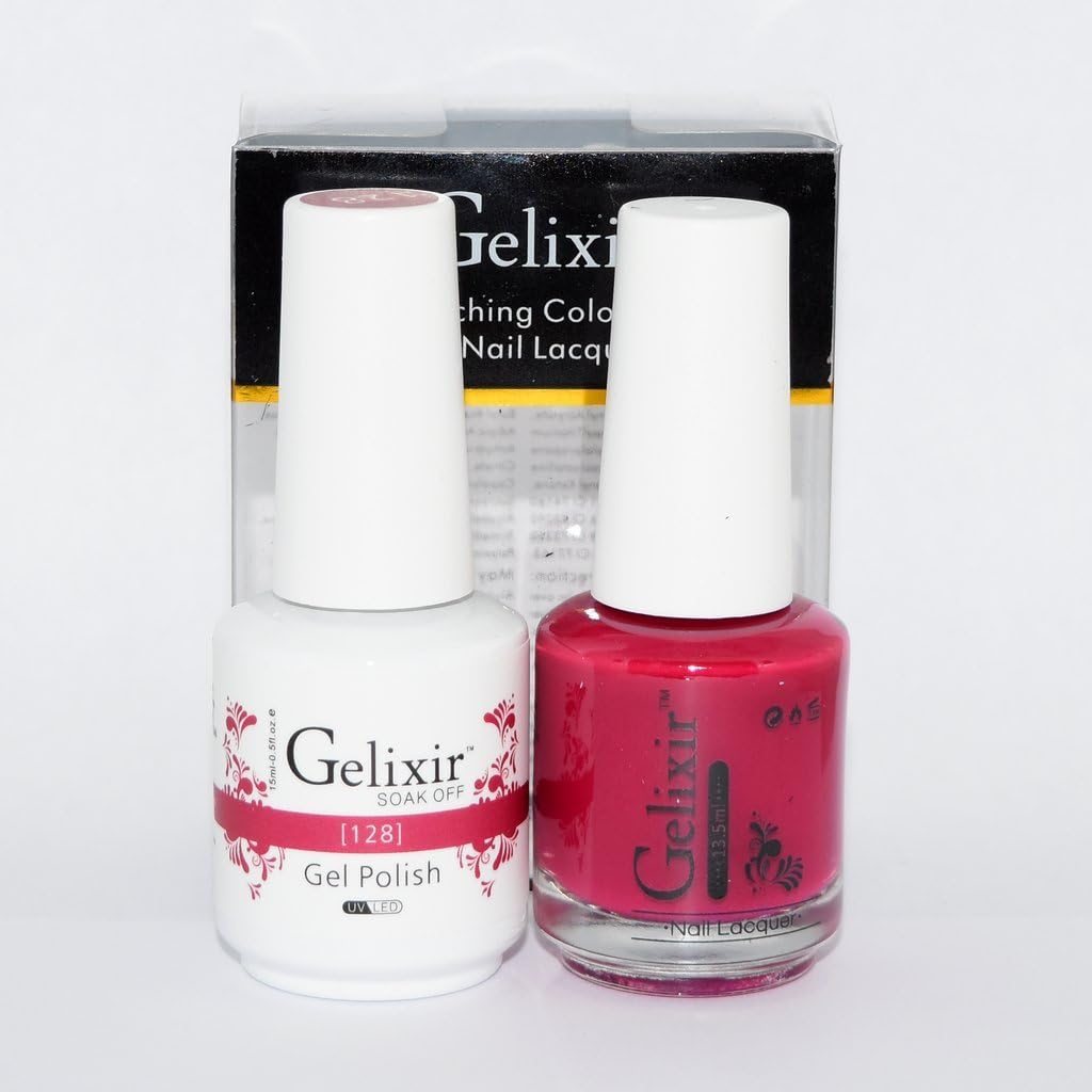 Amazon.com: Gelixir Matching Color Gel & Nail Lacquer - 128 : Beauty ...