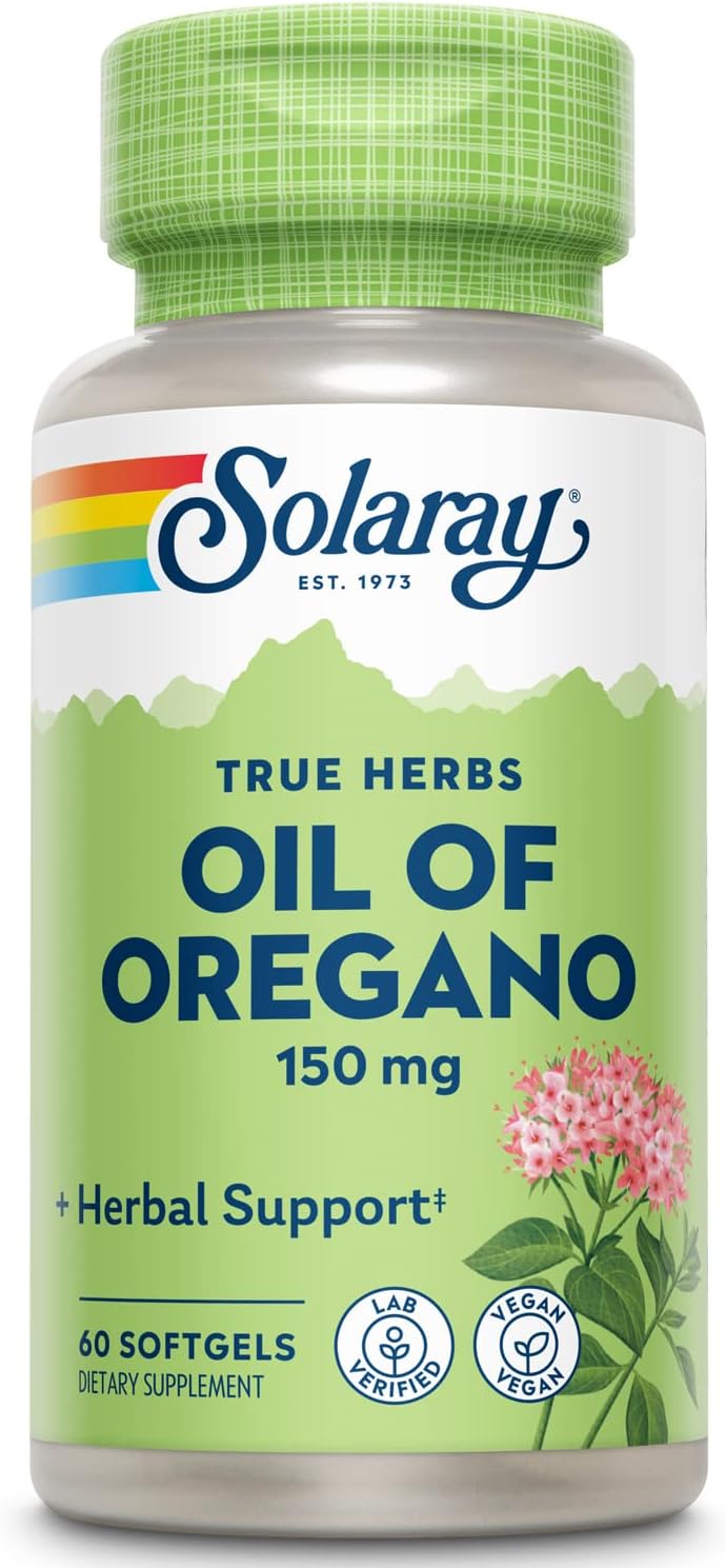 Amazon.com: Solaray, (2 Pack) Oil of Oregano, 150 mg, 60 Softgels ...