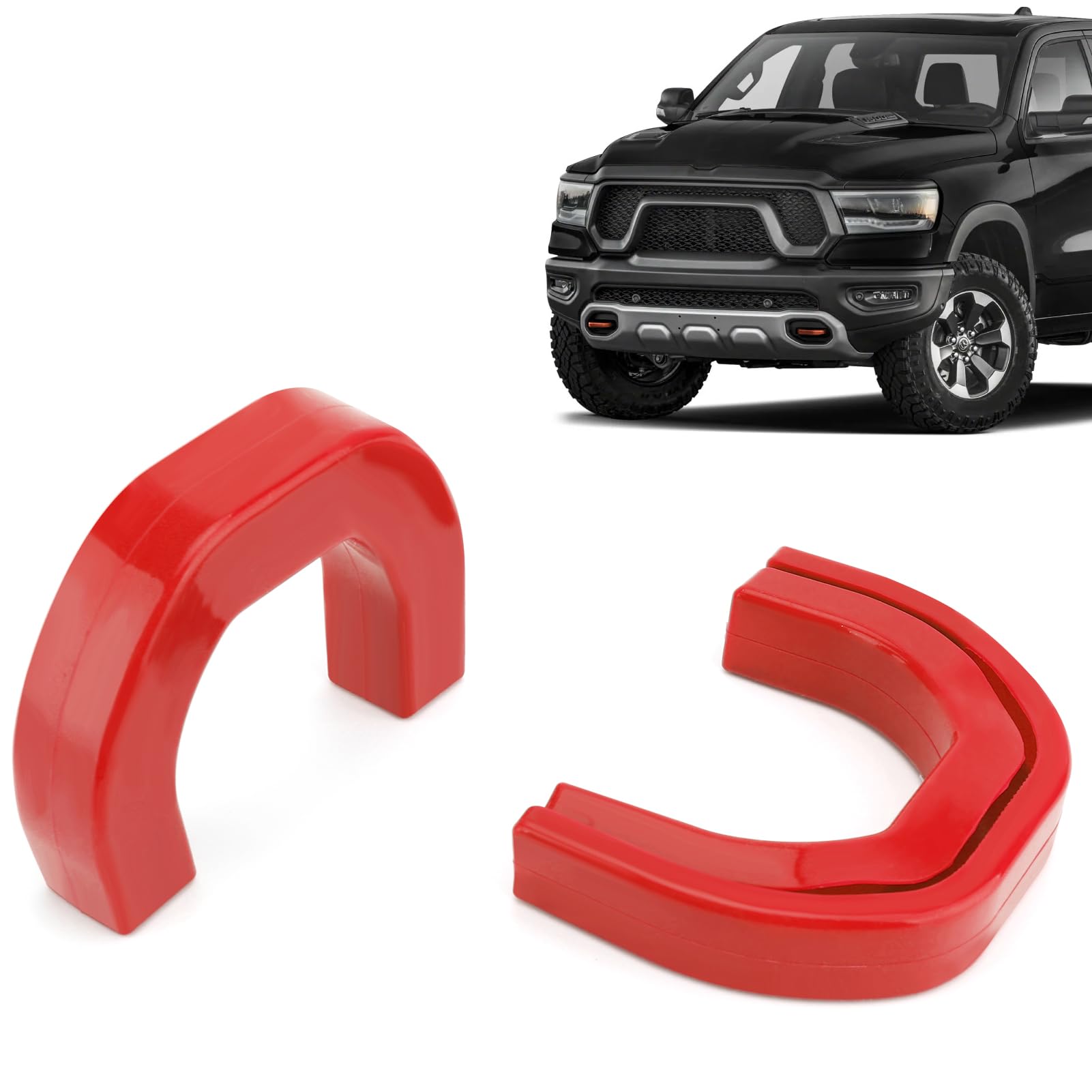 Amazon.com: WODHMIEY 2PCS Bumper Tow Hook Cover, Silicone Protective ...