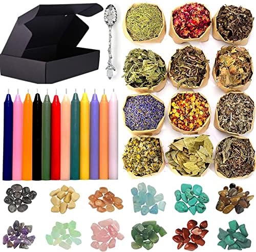 Amazon.com: IRmm Witchcraft Supplies Kit, 86 PCS Wiccan Supplies and ...